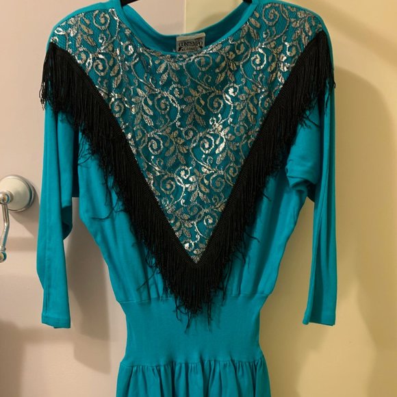 Contempo | Dresses | Vintage 98s Contempo Casuals Mini Dress Teal With ...